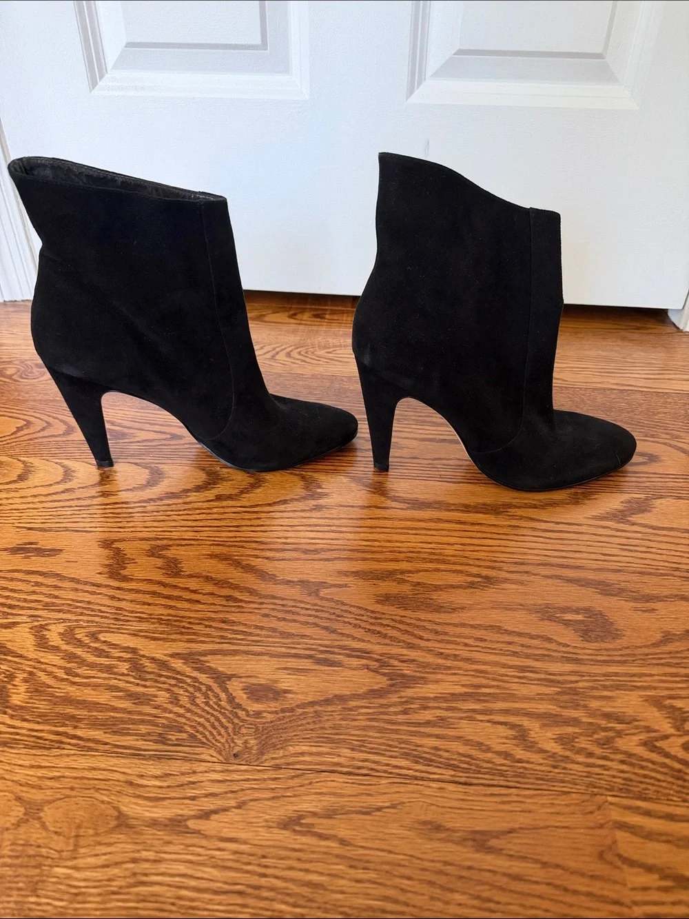 SCHUTZ | Shoes | Schutz Black Suede Pointedtoe Ankle Booties | Poshmark